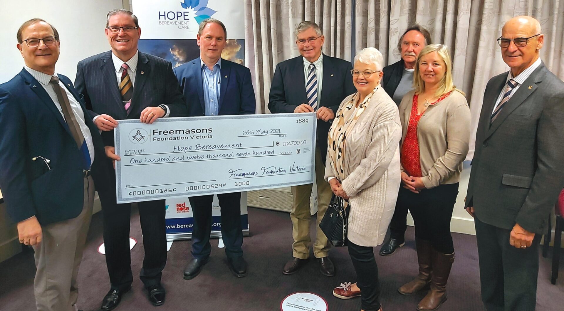 Large donation boosts Hope Bereavement in its Support After Suicide ...